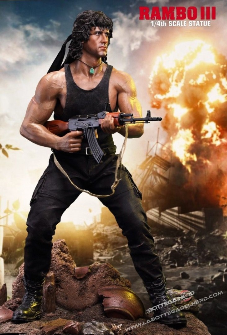 Rambo 3 - Statua Rambo Premium 57cm - La Bottega Del Nerd