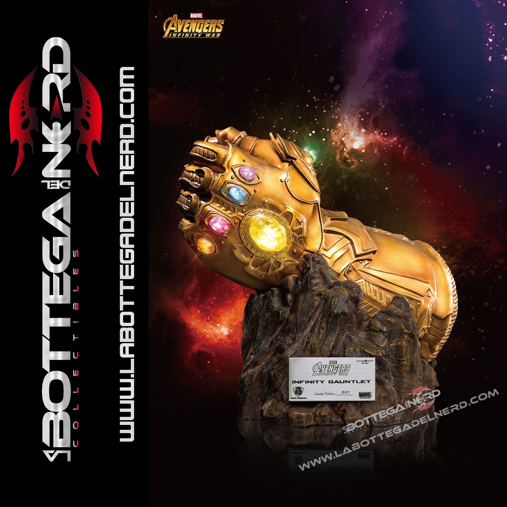 Avengers Infinity War - Guanto dell'infinito 40cm - La Bottega Del Nerd