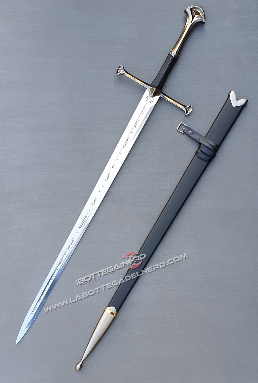 Anduril Il Signore degli Anelli - Anduril di Aragorn con incisione + Fodero