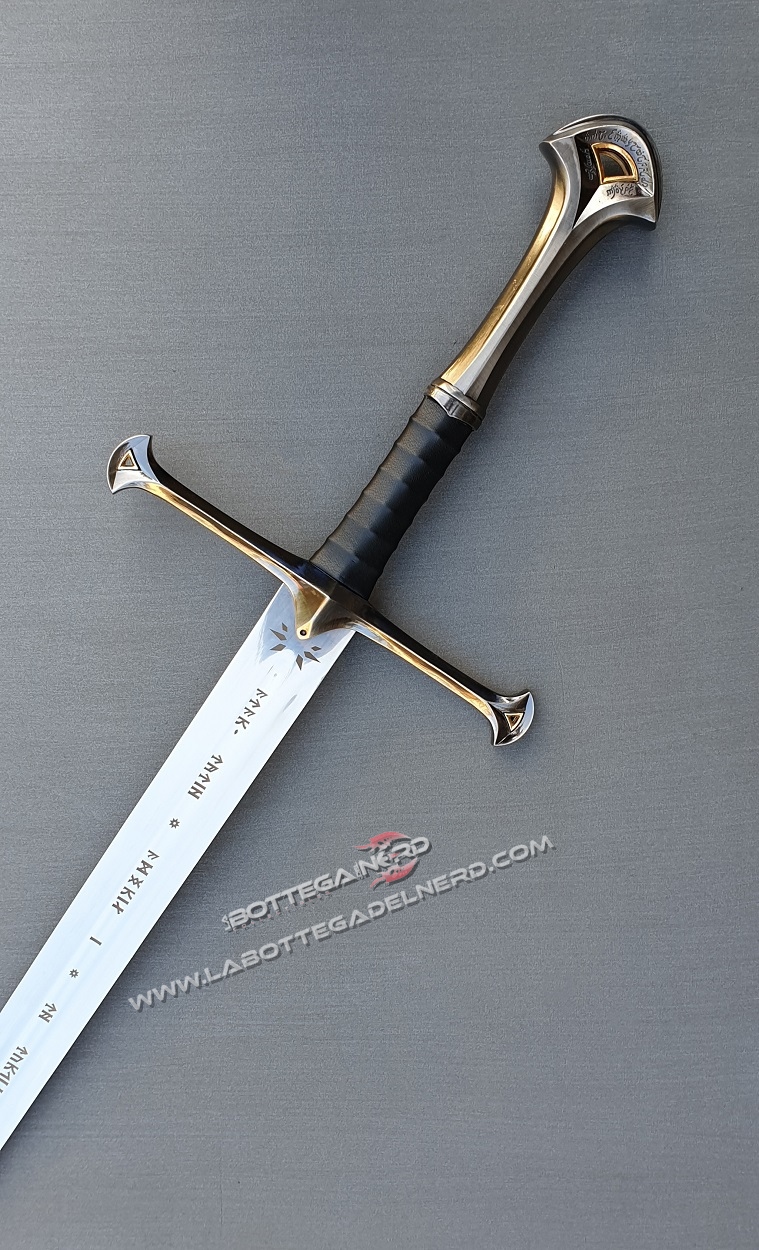 Anduril Il Signore degli Anelli - Anduril di Aragorn con incisione + Fodero