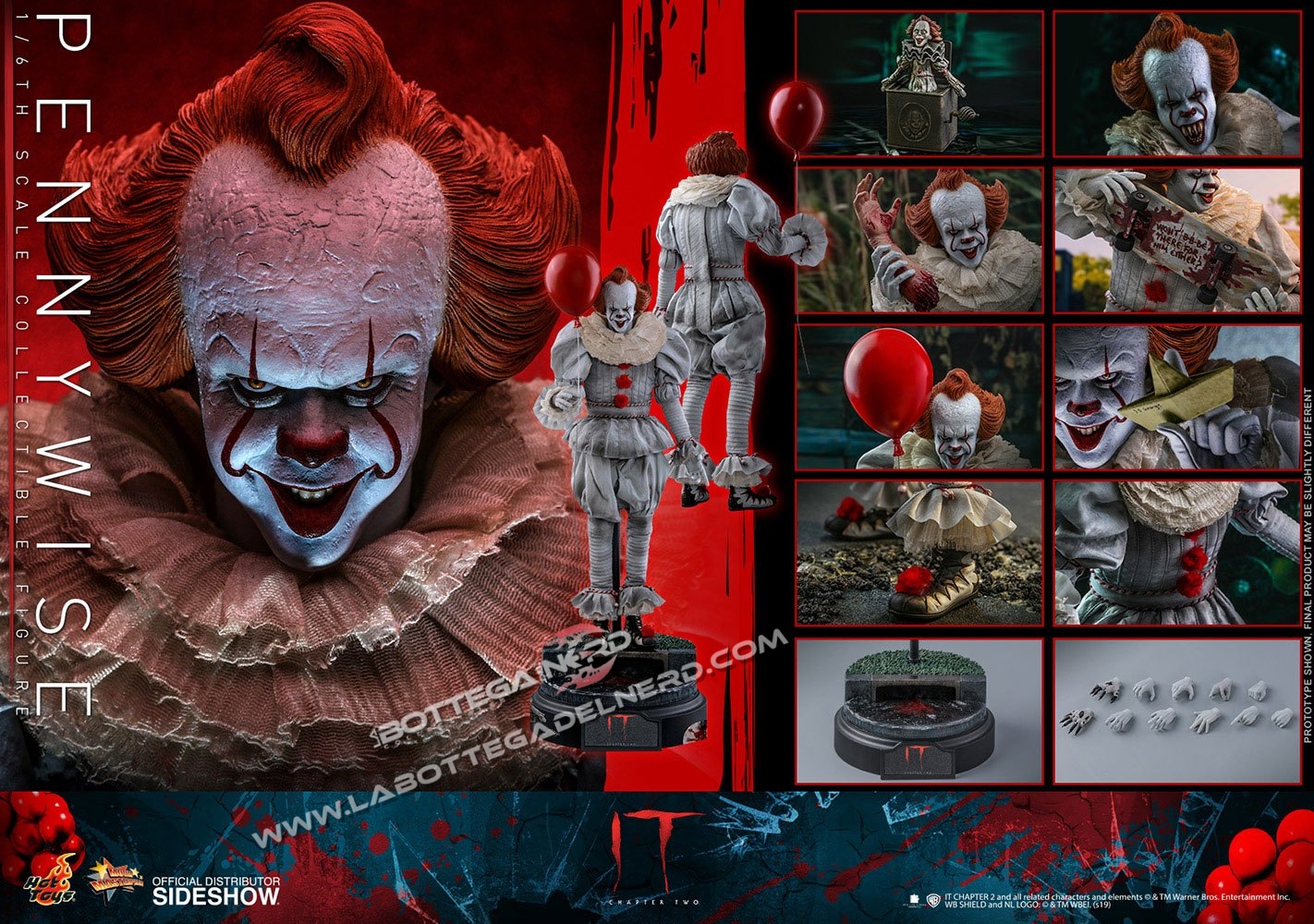 IT Chapter Two - Action Figure 1/6 Pennywise 32cm